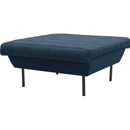 Hocker "LOOKS IX", blau (dunkelblau), B:90cm H:45cm T:105cm, 100% Polyester, LOOKS by Wolfgang Joop, Hocker, Hocker, Quersteppung, passend zur Serie LOOKS IX