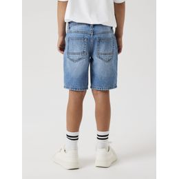 Shorts name it "NKMRYAN REG L DNM SHORTS 6750-DM NOOS", Jungen, Gr. 92, N-Gr, light blau denim, Denim/Jeans, Obermaterial: 100% Baumwolle, unifarben, regular fit kurz, Jeans Shorts, Baumwolle