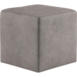 Hocker COTTA "Cuby", grau, B:40cm H:40cm T:40cm, 100% Polyester, Hocker, Hocker, Sitzw&uuml;rfel, Cube, Sitzhocker