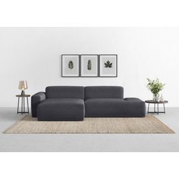 Ecksofa Trendmanufaktur "Braga, mit hochwertigem Kaltschaum, L-Form, in Cord erh&auml;ltlich", grau (graphite), B:275cm H:72cm T:160cm, 92% Polyester, 8% Nylon, Sofas, Ecksofa, modernes Sofa, Couch mit hohem Sitzkomfort, 275/72/160 cm (B/H/T)