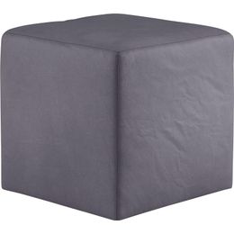 Hocker COTTA "Cuby", grau (dunkelgrau), B:40cm H:40cm T:40cm, 100% Polyester, Hocker, Hocker, Sitzw&uuml;rfel, Cube, Sitzhocker