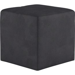 Hocker COTTA "Cuby", grau (lava), B:40cm H:40cm T:40cm, 100% Polyester, Hocker, Hocker, Sitzw&uuml;rfel, Cube, Sitzhocker