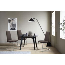 Polsterstuhl stressless "Laurel", braun (braun batick, chrom gl&auml;nzend), B:53cm H:105cm T:60cm, Leder BATICK: BATICK ist ein leicht korrigiertes, durchgef&auml;rbtes und genarbtes M&ouml;belleder, bei dem die meisten Unebenheiten und Spuren in der Regel entfernt wurden., St&uuml;hle, Polsterstuhl, High Back, Gr&ouml;&szlig;e M, mit Beinen aus Stahl in Chrom gl&auml;nzend