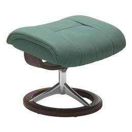 Fu&szlig;hocker stressless "Mayfair", gr&uuml;n (aqua gr&uuml;n paloma), B:55cm H:41cm T:39cm, Leder BATICK: BATICK ist ein leicht korrigiertes, durchgef&auml;rbtes und genarbtes M&ouml;belleder, bei dem die meisten Unebenheiten und Spuren in der Regel entfernt wurden.;Leder PALOMA: PALOMA ist ein durchgef&auml;rbtes Semianilin-M&ouml;belleder mit nat&uuml;rlicher Narbung.;ROHLEDER Stoff Q2 FARON: Ein fester zuverl&auml;ssiger Boucl&eacute; mit eine