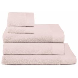 Handtuch Set Seahorse "Seahorse Pure", rosa (hellrosa), 5 Stk., Walkfrottee, Walkfrottee, Obermaterial: 100% Baumwolle, Handtuch-Sets, 100% superweiche Frotteebaumwolle, saugf&auml;hig, weich
