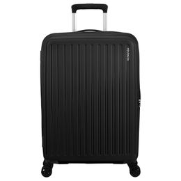 Hartschalen-Trolley American Tourister "REJOY, verschiedene Gr&ouml;&szlig;en und Farben", Gr. B/H/T: 47cm x 68cm x 26cm 66 l, schwarz (true schwarz), Polypropylen, unifarben, Koffer, Hartschalen-Koffer personalisierbar versenktes TSA-Schloss