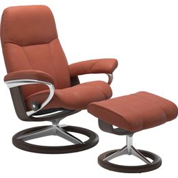 Relaxsessel stressless "Consul", rot (henna paloma), B:78cm H:97cm T:70cm, Leder BATICK: BATICK ist ein leicht korrigiertes, durchgef&auml;rbtes und genarbtes M&ouml;belleder, bei dem die meisten Unebenheiten und Spuren in der Regel entfernt wurden.;Leder PALOMA: PALOMA ist ein durchgef&auml;rbtes Semianilin-M&ouml;belleder mit nat&uuml;rlicher Narbung.;ROHLEDER Stoff Q2 FARON: Ein fester zuverl&auml;ssiger Boucl&eacute; mit einem st