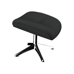 Fu&szlig;hocker FLEXLUX "Elegant Beinst&uuml;tze, Entspannung, Skandinavisch, Ultimativer Komfort", grau (dervit grau), B:44cm H:39cm T:35cm, 100% Polyester, Hocker, Fu&szlig;hocker, Organische Formen, Robuster Alu fu&szlig;, Weicher Stoff oder Echtleder