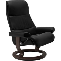 Relaxsessel stressless "View", schwarz (schwarz batick), B:78cm H:105cm T:78cm, Leder BATICK: BATICK ist ein leicht korrigiertes, durchgef&auml;rbtes und genarbtes M&ouml;belleder, bei dem die meisten Unebenheiten und Spuren in der Regel entfernt wurden.;Leder PALOMA: PALOMA ist ein durchgef&auml;rbtes Semianilin-M&ouml;belleder mit nat&uuml;rlicher Narbung.;ROHLEDER Stoff Q2 FARON: Ein fester zuverl&auml;ssiger Boucl&eacute; mit ein