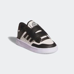Klettschuh adidas Sportswear "RAPID COURT KIDS", Kinder, Gr. 24, schwarz (cschwarz, clowhi, ftwwht), Synthetik, Schuhe Klettschuh, f&uuml;r Kinder