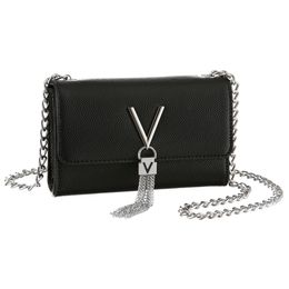 Valentino Handbags Umh&auml;ngetasche VALENTINO BAGS "DIVINA", Damen, Gr. B/H/T: 17cm x 11,5cm x 4cm, schwarz, Lederimitat, Taschen Umh&auml;ngetasche, Handtasche Damen Tasche Damen Schultertasche Kettentasche