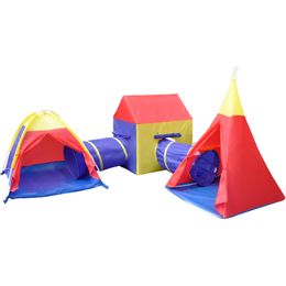 Spielzelt KNORRTOYS "Zeltstadt - De luxe city", bunt, Spielzelte, KinderB:300cm T:270cm, Kunststoff, Polyester, Spielzelt, B:300cm T:270cm