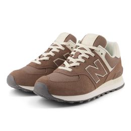 Sneaker New Balance "WL574", Damen, Gr. 37, rust, sea sal, Leder, Schuhe Sneaker