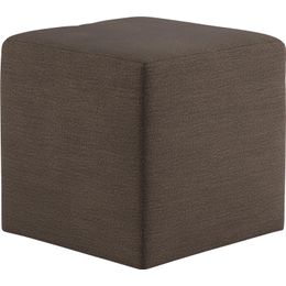 Hocker COTTA "Cuby", braun (espresso), B:40cm H:40cm T:40cm, 100% Polyester, Hocker, Hocker, Sitzw&uuml;rfel, Cube, Sitzhocker
