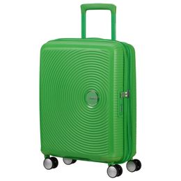 Hartschalen-Trolley American Tourister "SOUNDBOX, in verschiedenen Farben und Gr&ouml;&szlig;en", Damen, Gr. B/H/T: 40cm x 55cm x 20cm 35,5 l, gr&uuml;n (grass gr&uuml;n), Polypropylen, unifarben, Koffer, Reisekoffer Trolley Aufgabegep&auml;ck TSA-Zahlenschloss Volumenerweiterung