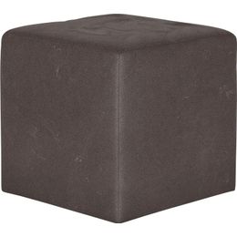 Hocker COTTA "Cuby", grau (dunkelgrau), B:40cm H:40cm T:40cm, 100% Polyester, Hocker, Hocker, Sitzw&uuml;rfel, Cube, Sitzhocker