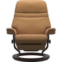 Relaxsessel stressless "Sunrise", new caramel batick, B:88cm H:103cm T:78cm, Leder BATICK: BATICK ist ein leicht korrigiertes, durchgef&auml;rbtes und genarbtes M&ouml;belleder, bei dem die meisten Unebenheiten und Spuren in der Regel entfernt wurden.;Leder PALOMA: PALOMA ist ein durchgef&auml;rbtes Semianilin-M&ouml;belleder mit nat&uuml;rlicher Narbung.;ROHLEDER Stoff Q2 FARON: Ein fester zuverl&auml;ssiger Boucl&eacute; mit einem 