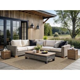 Teppichboden Dekowe "Naturino Prestige Spezial", braun (camel), B:160cm H:10mm L:160cm, Obermaterial: 100% Polypropylen, Teppiche, Flachgewebe, meliert, Sisal Optik, In- und Outdoor geeignet