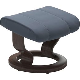 Fu&szlig;hocker stressless "Consul", blau (sparrow blau paloma), B:54cm H:38cm T:39cm, Leder BATICK: BATICK ist ein leicht korrigiertes, durchgef&auml;rbtes und genarbtes M&ouml;belleder, bei dem die meisten Unebenheiten und Spuren in der Regel entfernt wurden.;Leder PALOMA: PALOMA ist ein durchgef&auml;rbtes Semianilin-M&ouml;belleder mit nat&uuml;rlicher Narbung.;ROHLEDER Stoff Q2 FARON: Ein fester zuverl&auml;ssiger Boucl&eacute; mit ei