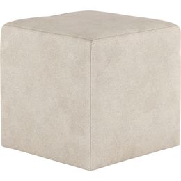 Hocker COTTA "Cuby", beige, B:40cm H:40cm T:40cm, 100% Polyester, Hocker, Hocker, Sitzw&uuml;rfel, Cube, Sitzhocker