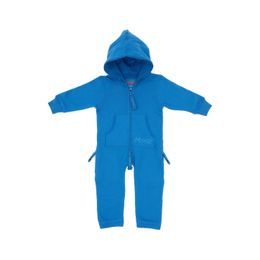 Jumpsuit MONIZ, Jungen, Gr. 80, EURO-Gr&ouml;&szlig;en, blau (blau, blau), 80% Baumwolle, 20% Polyester, Overalls Jumpsuit, aus kuschelig weichem Material