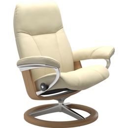 Relaxsessel stressless "Consul", beige (vanilla paloma), B:78cm H:97cm T:70cm, Leder BATICK: BATICK ist ein leicht korrigiertes, durchgef&auml;rbtes und genarbtes M&ouml;belleder, bei dem die meisten Unebenheiten und Spuren in der Regel entfernt wurden.;Leder PALOMA: PALOMA ist ein durchgef&auml;rbtes Semianilin-M&ouml;belleder mit nat&uuml;rlicher Narbung.;ROHLEDER Stoff Q2 FARON: Ein fester zuverl&auml;ssiger Boucl&eacute; mit eine