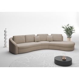 Sit & More Ecksofa SIT & MORE "Jazz L-Form", beige, B:366cm H:88cm T:230cm, 100% Polyester, Sofas, Ecksofa, In weiteren Gr&ouml;&szlig;en erh&auml;ltlich
