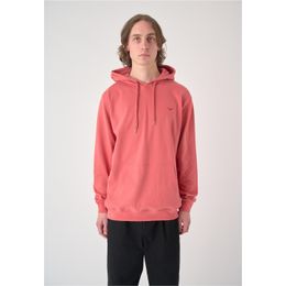 Kapuzensweatshirt Cleptomanicx "Ligull", Herren, Gr. L, lila (beere), 100% Baumwolle, meliert, normal, ohne Ausschnitt, Sweatshirts, mit lockerem Schnitt
