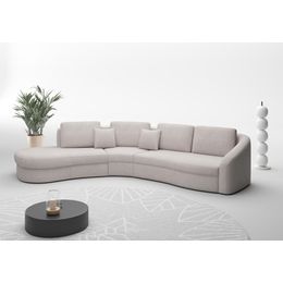 Sit & More Ecksofa SIT & MORE "Jazz L-Form", beige, B:366cm H:88cm T:230cm, 100% Polyester, Sofas, Ecksofa, In weiteren Gr&ouml;&szlig;en erh&auml;ltlich