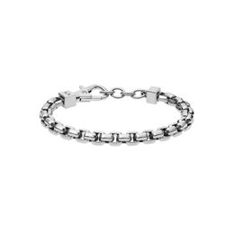 Edelstahlarmband Armani Exchange "Schmuck Geschenk Edelstahl Armschmuck", silber (edelstahlfarben), Armb&auml;nder, Damen, 23,5cm, Edelstahl, Edelstahlarmband
