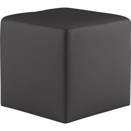 Hocker COTTA "Cuby", braun (fango), B:40cm H:40cm T:40cm, 64% POLYURETHAN (PU) / 25% POLYESTER (PES) / 11% BAUMWOLLE (CO), Hocker, Hocker, Sitzw&uuml;rfel, Cube, Sitzhocker