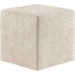 Hocker COTTA "Cuby", grau (platinum), B:40cm H:40cm T:40cm, 100% Polyester, Hocker, Hocker, Sitzw&uuml;rfel, Cube, Sitzhocker