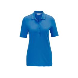 Poloshirt GOLDNER "Poloshirt in hochwertiger Pikee-Qualit&auml;t", Damen, Gr. 42, blau (azurblau), Obermaterial: 100% Baumwolle CO., normal, Sonstiges, Shirts, Ohne