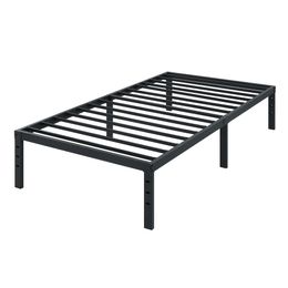 Metallbett "Rafael", schwarz, B:90cm H:36cm L:200cm, ATLANTIC HOME COLLECTION, Betten, Plattformbett, mit Platz f&uuml;r Stauraum