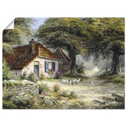 Wandbild Artland "M&auml;rchenhaftes Ferienhaus", gr&uuml;n (farbe bild(er): gr&uuml;n), B:40cm H:30cm, Bilder, als Leinwandbild, Poster in verschied. Gr&ouml;&szlig;en