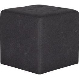 Hocker COTTA "Cuby", grau (lava), B:40cm H:40cm T:40cm, 100% Polyester, Hocker, Hocker, Sitzw&uuml;rfel, Cube, Sitzhocker