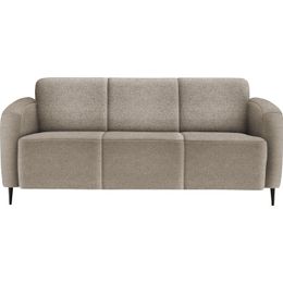 3-Sitzer Home Affaire "Marone", grau (taupe), B:185cm H:76cm T:90cm, Luxus-Microfaser weich 100% Polyester;Struktur fein 100% Polyester, Sofas