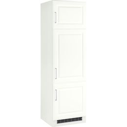 K&uuml;hlumbauschrank KOCHSTATION "KS-Stockholm", wei&szlig; (wei&szlig; matt), B:60cm H:200cm T:60cm, MDF, Schr&auml;nke, 60 cm breit, hochwertige MDF-Fronten mit Fr&auml;sung