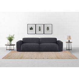 Big-Sofa Trendmanufaktur "Braga, mit hochwertigem Kaltschaum, Megasofa, in Cord erh&auml;ltlich", grau (graphite), B:254cm H:72cm T:107cm, 92% Polyester, 8% Nylon, Sofas, Big-Sofa, modernes Big-Sofa, Couch mit hohem Sitzkomfort, 254/72/107 cm (B/H/T)