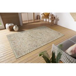 Teppich NORTHRUGS "Sues", beige (creme), B:155cm H:3mm L:235cm, Polypropylen (PP), Teppiche, Teppich, In-& Outdoor, L&auml;ufer, Wetterfest, Balkon, Wohnzimmer, Orient