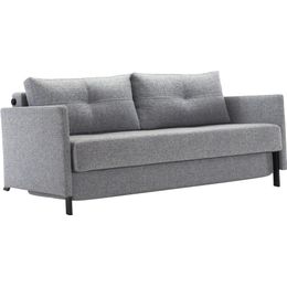 Schlafsofa INNOVATION LIVING &trade; "Cubed Klappsofa, hochwertige Schlaffunktion, Design und extra Komfort", beige (612 sand), B:154cm H:77cm T:103cm, Sofas, Schlafsofa, Frontauszug, sehr platzsparend, abgewinkelt Sitzen, waagerecht liegen