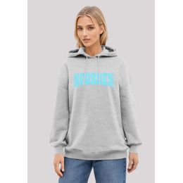 Kapuzenpullover F4NT4STIC "Oversized Shirt Knut & Jan Noorden Collegiate", Damen, Gr. XS, grau melange, Obermaterial: 80% Baumwolle, 20% Polyester, oversize, Pullover Kapuzenpullover, Premium Qualit&auml;t, Knut & Jan Hamburg