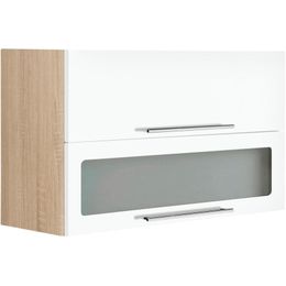 Klapph&auml;ngeschrank KOCHSTATION "KS-Eton", wei&szlig; (wei&szlig; matt), B:100cm H:57cm T:34cm, Schr&auml;nke, Breite 100 cm