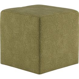 Hocker COTTA "Cuby", gr&uuml;n (olive), B:40cm H:40cm T:40cm, 100% Polyester, Hocker, Hocker, Sitzw&uuml;rfel, Cube, Sitzhocker
