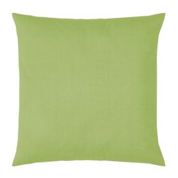 Dekokissen Pad "Leda", kiwi, unifarben, B:50cm L:50cm, Baumwolle, Dekokissen_Sitzkissen_Kissenh&uuml;llen, 100% Baumwolle