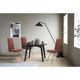 Polsterstuhl stressless "Laurel", braun (copper paloma, chrom gl&auml;nzend), B:57cm H:105cm T:60cm, Leder PALOMA: PALOMA ist ein durchgef&auml;rbtes Semianilin-M&ouml;belleder mit nat&uuml;rlicher Narbung., St&uuml;hle, Polsterstuhl, High Back, Gr&ouml;&szlig;e M, mit Beinen aus Stahl in Chrom gl&auml;nzend