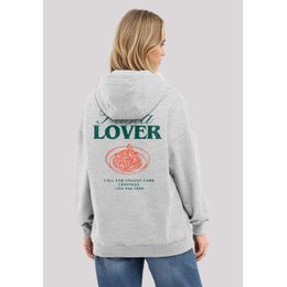 Kapuzenpullover F4NT4STIC "Pasta Lover", Damen, Gr. XS, grau (grau melange), Obermaterial: 80% Baumwolle, 20% Polyester, oversize, Pullover Kapuzenpullover, Premium Qualit&auml;t