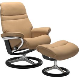 Relaxsessel stressless "Sunrise", beige (sand paloma), B:79cm H:103cm T:73cm, Leder BATICK: BATICK ist ein leicht korrigiertes, durchgef&auml;rbtes und genarbtes M&ouml;belleder, bei dem die meisten Unebenheiten und Spuren in der Regel entfernt wurden.;Leder PALOMA: PALOMA ist ein durchgef&auml;rbtes Semianilin-M&ouml;belleder mit nat&uuml;rlicher Narbung.;ROHLEDER Stoff Q2 FARON: Ein fester zuverl&auml;ssiger Boucl&eacute; mit einem