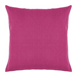 Dekokissen Pad, B:40cm L:40cmfuchsia, unifarben, Baumwolle, Dekokissen_Sitzkissen_Kissenh&uuml;llen, "Leda", 100% Baumwolle
