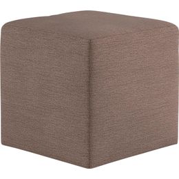 Hocker COTTA "Cuby", braun (schwarz braun), B:40cm H:40cm T:40cm, 100% Polyester, Hocker, Hocker, Sitzw&uuml;rfel, Cube, Sitzhocker